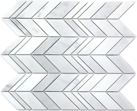 Marble Multi Textured Chevron – Reis Tile Flooring